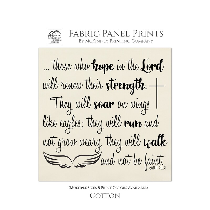 Bible Verse Fabric - Etsy