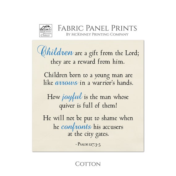 Children Are a Gift From the Lord Psalm 127 3 5 Bible Verse - Etsy