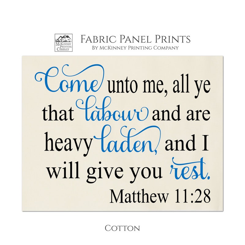 Matthew 11 28 - Etsy