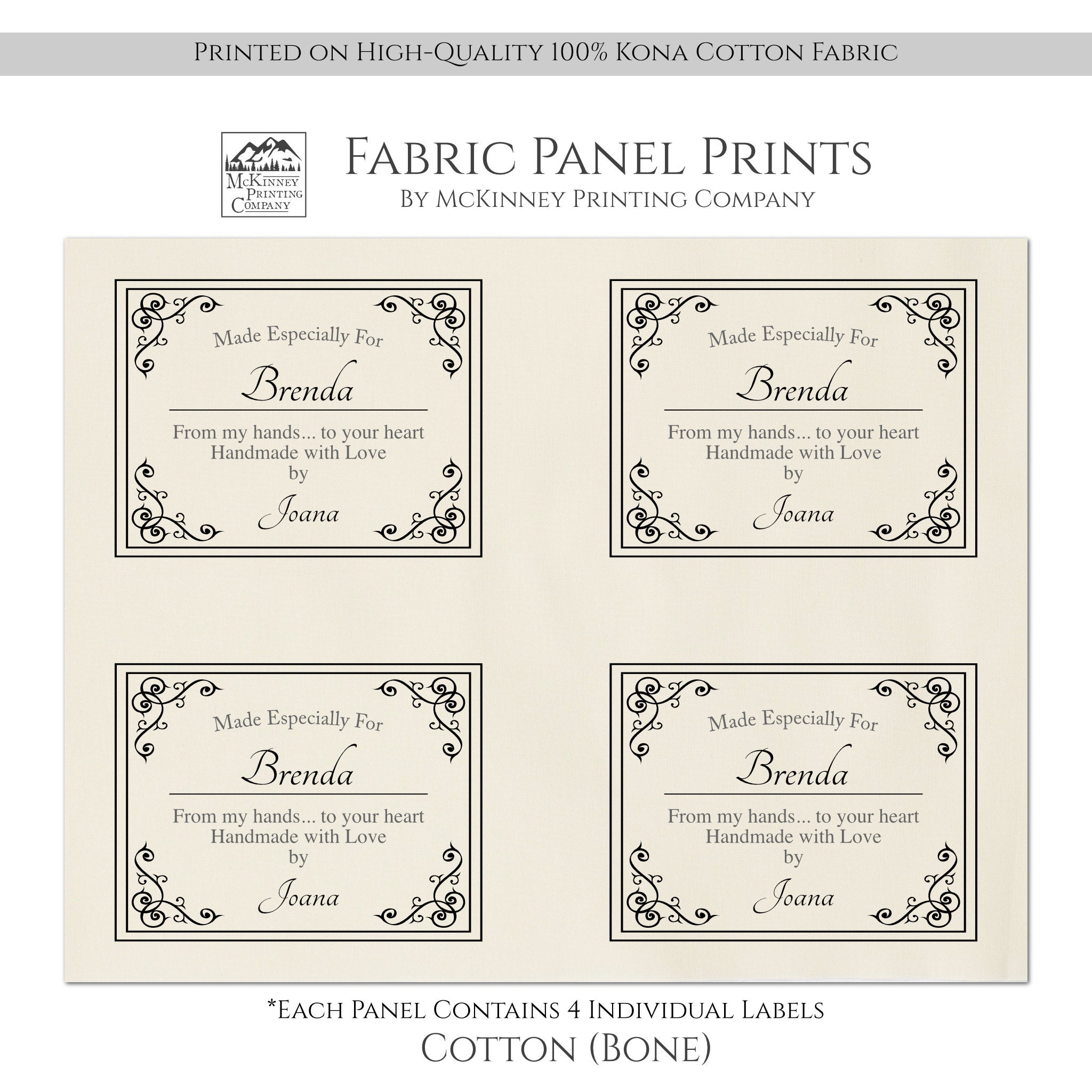 Quilt Labels, Personalized Quilt Labels, Custom Quilt Labels, Quilt ...