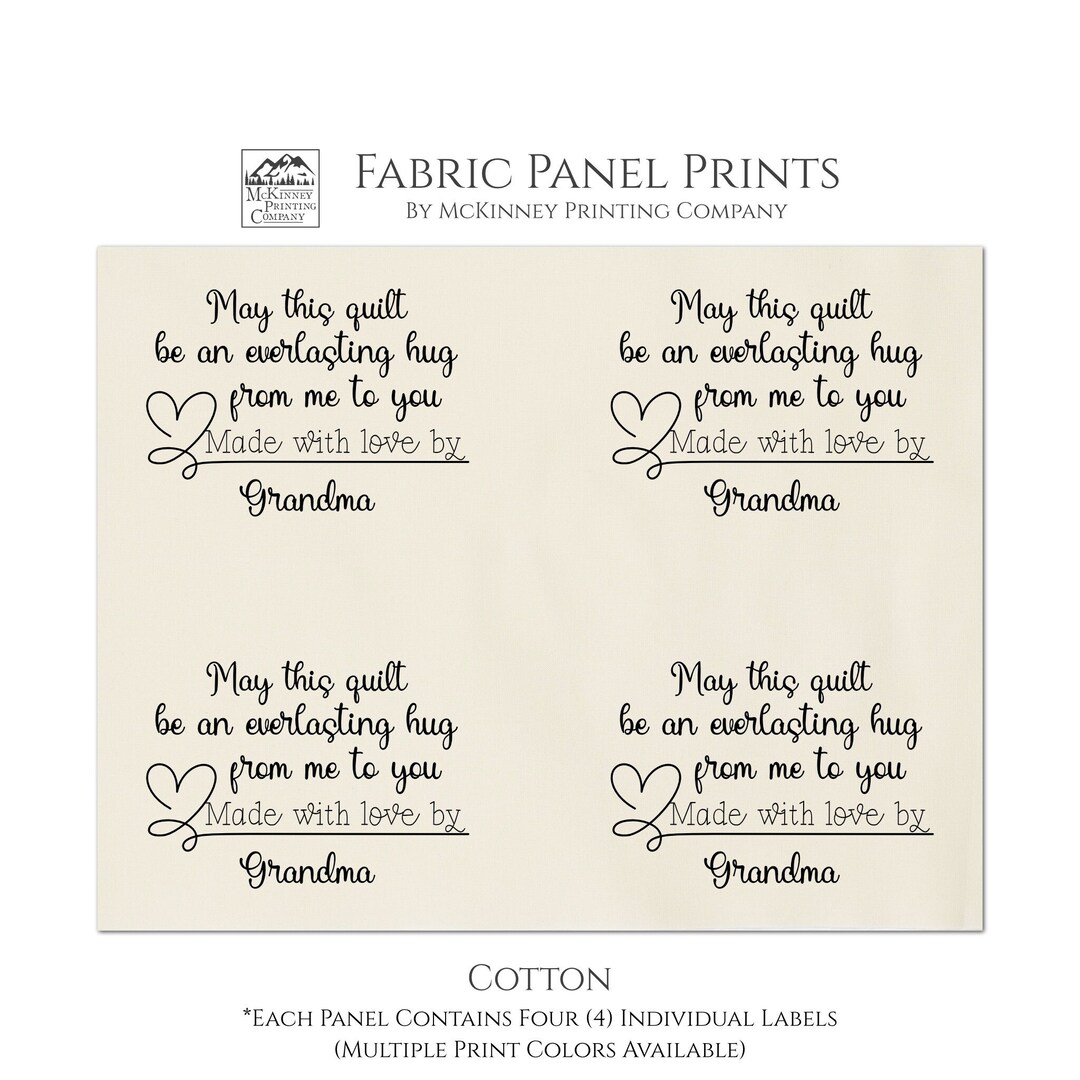 Quilt Labels, Personalized Quilt Labels, Custom Quilt Labels, Quilt ...