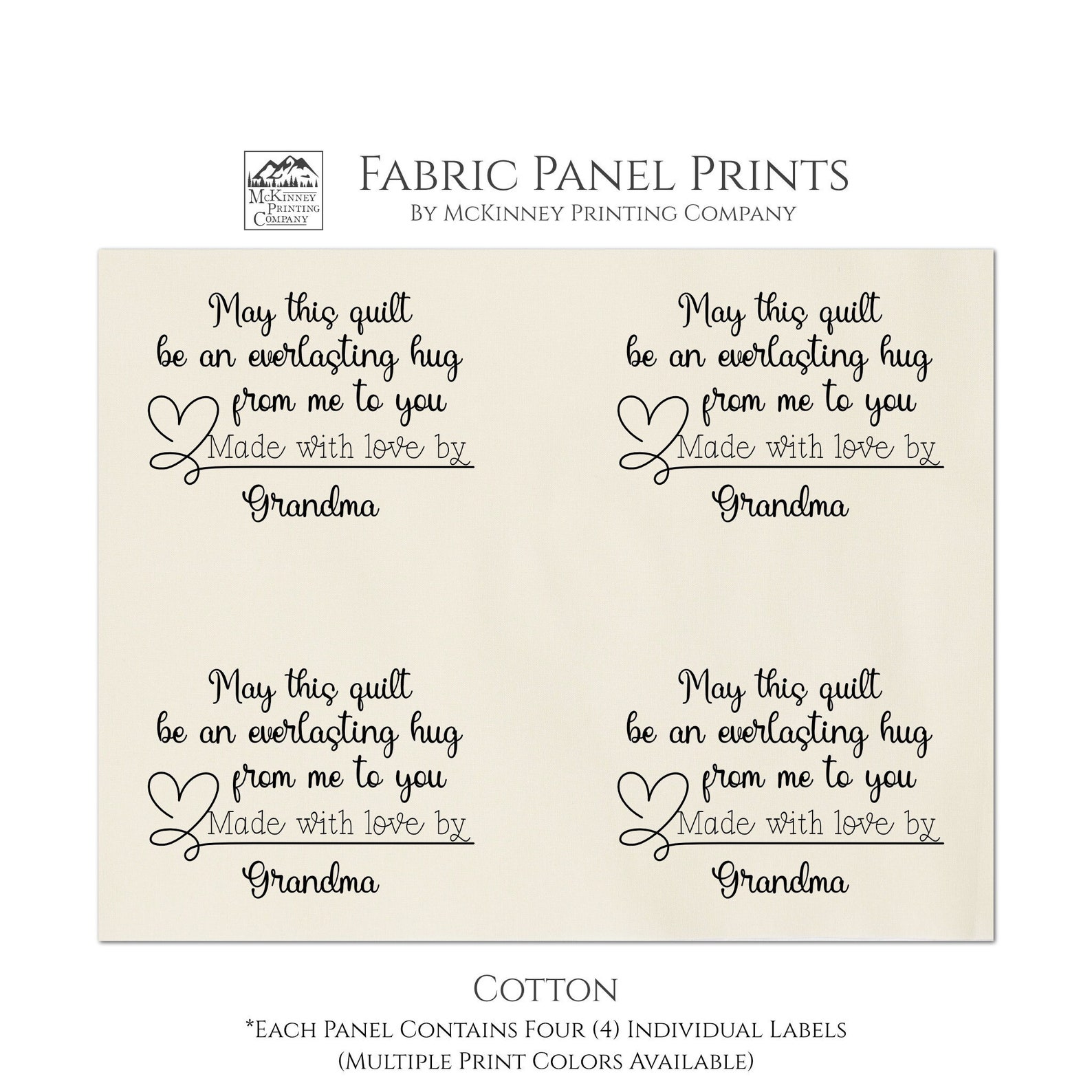 Quilt Labels Personalized Quilt Labels Custom Quilt Labels - Etsy