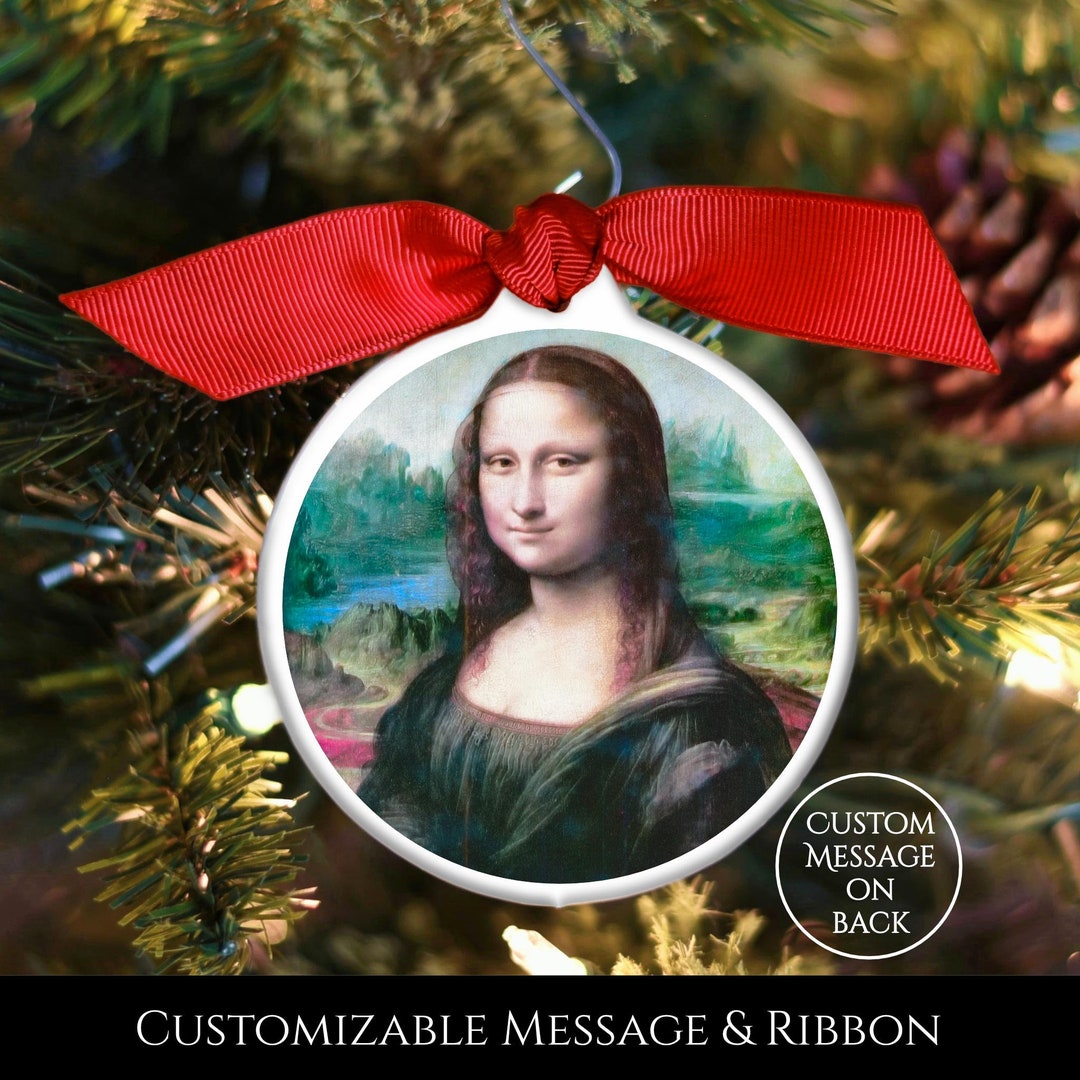 Mona Lisa, Leonardo Da Vinci, Christmas Ornament Tree Decor, Secret ...