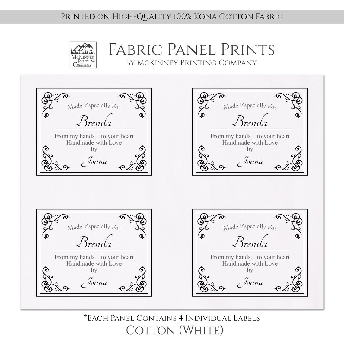 Quilt Labels, Personalized Quilt Labels, Custom Quilt Labels, Quilt ...
