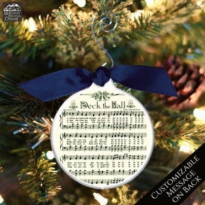 Christmas Sheet Music, Deck the Hall, Vintage Sheet Music, Lyrics ...