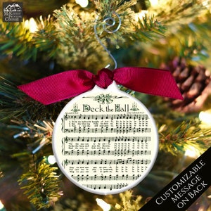 Christmas Sheet Music, Deck the Hall, Vintage Sheet Music, Lyrics ...