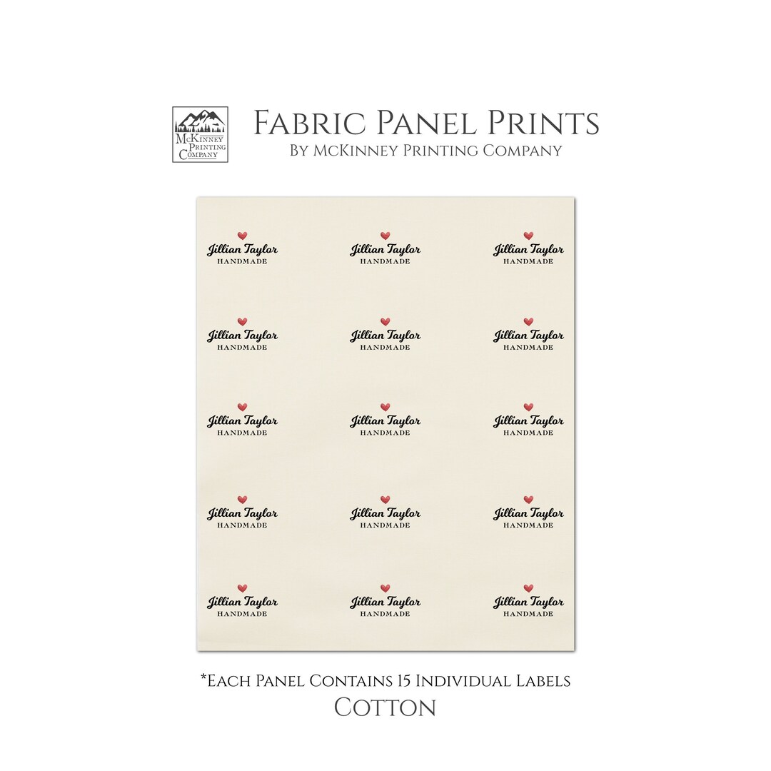 Custom Fabric Labels, Sewing Labels, Quilt Labels, Personalized Quilt ...