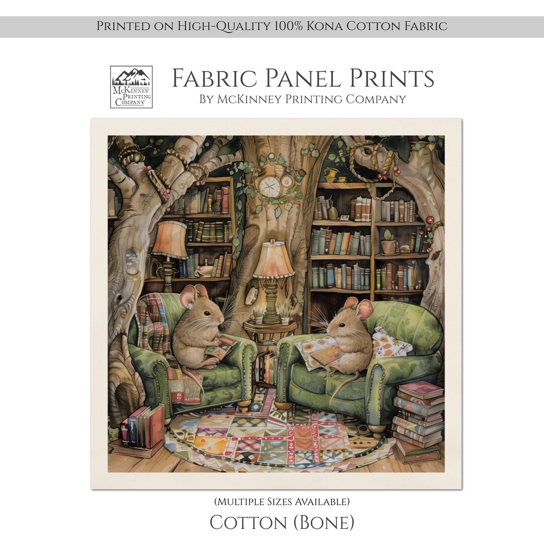 Beatrix Potter Fabric, Mouse Fabric, Baby Fabric Panels, Mice, Nursery ...