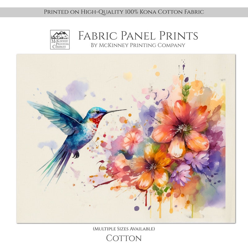 Hummingbird Fabric - Etsy