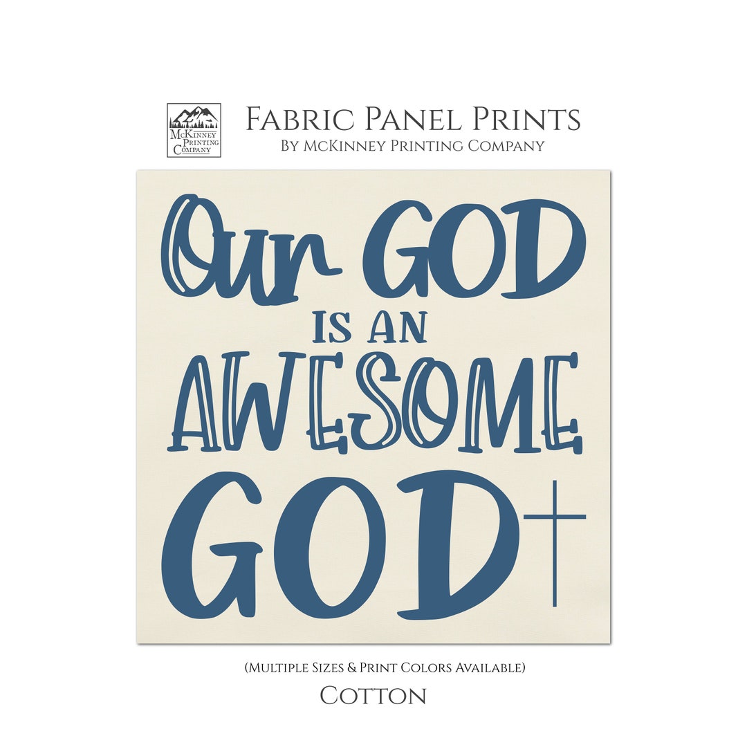 Our God is an Awesome God, Bible Verse, Quote, Saying Large Print ...