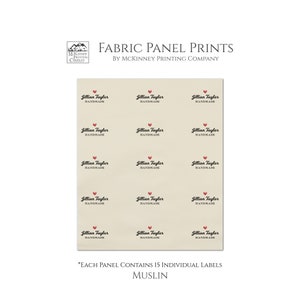 Custom Fabric Labels, Sewing Labels, Quilt Labels, Personalized Quilt ...