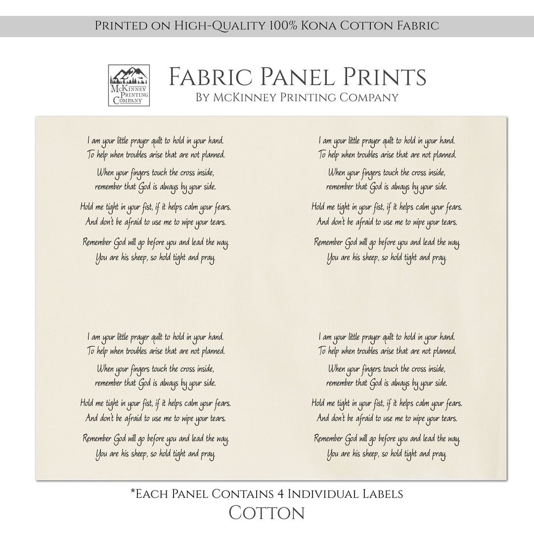 Pocket Prayer, Quilt Labels, Christian Gift, Mini Quilt, Mini Pocket ...