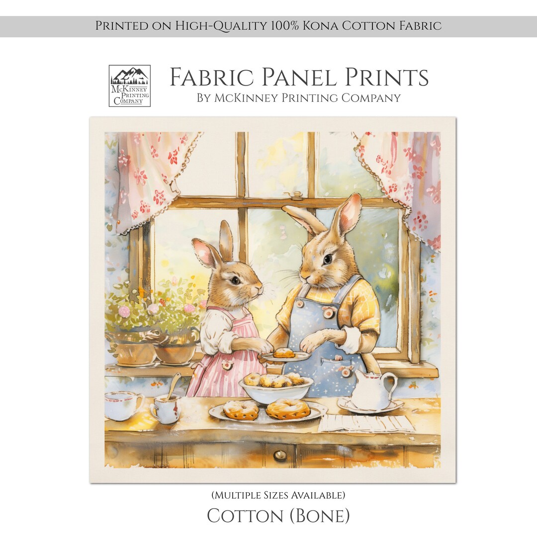 Beatrix Potter Fabric, Bunny Fabric, Baby Fabric Panels, Rabbit ...