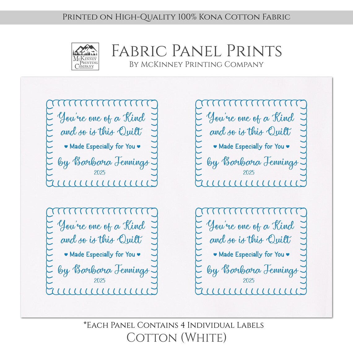 Quilt Labels, Personalized Quilt Labels, Custom Quilt Labels, Quilt ...