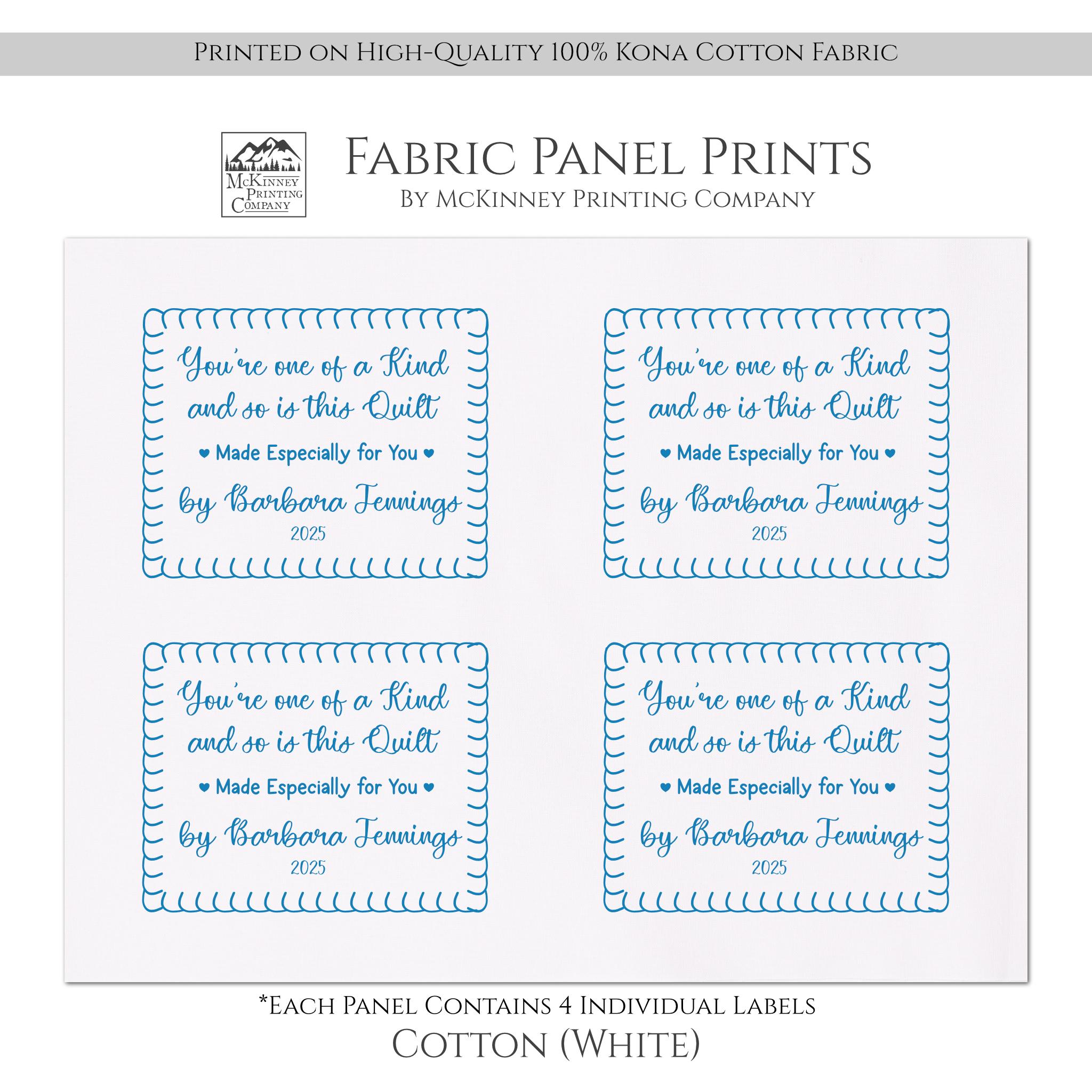 Quilt Labels, Personalized Quilt Labels, Custom Quilt Labels, Quilt ...