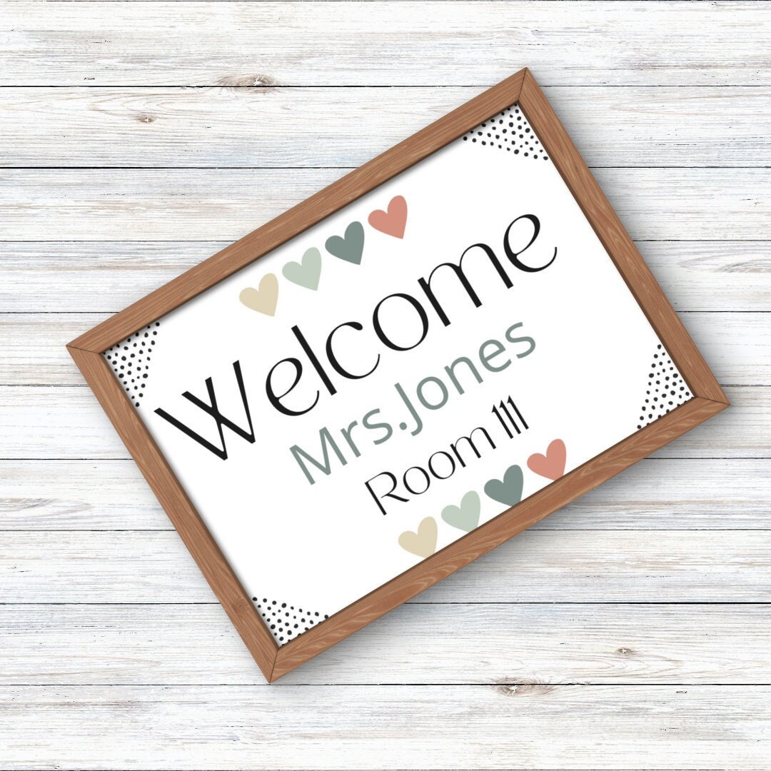 DIGITAL DOWNLOAD Classroom Decor Bright Colors Welcome to Our Classroom ...