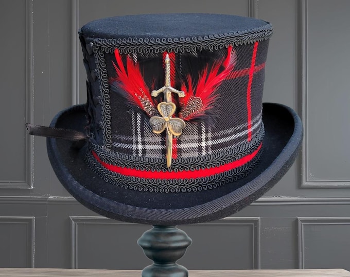 Spirit of Highlander Tartan Top Hat - Etsy