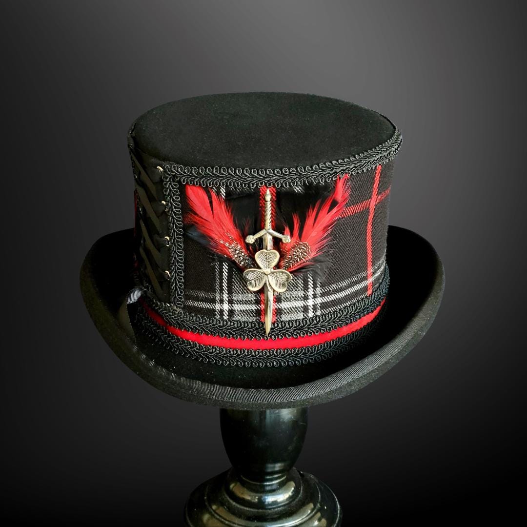 Spirit of Highlander Tartan Top Hat - Etsy