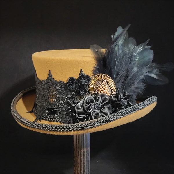 Low Crown Top Hat - Etsy