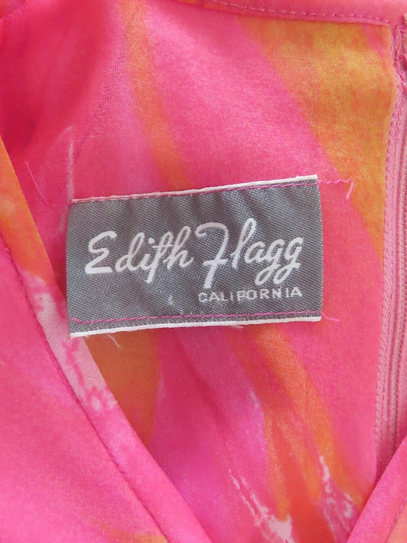 1960s Edith Flagg Watercolor Maxi Dress with Jacket &… - Gem