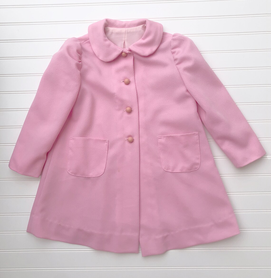 1960s Mod Pink Princess Toddler Coat | Girls Size 5/6 | Girls Swing ...