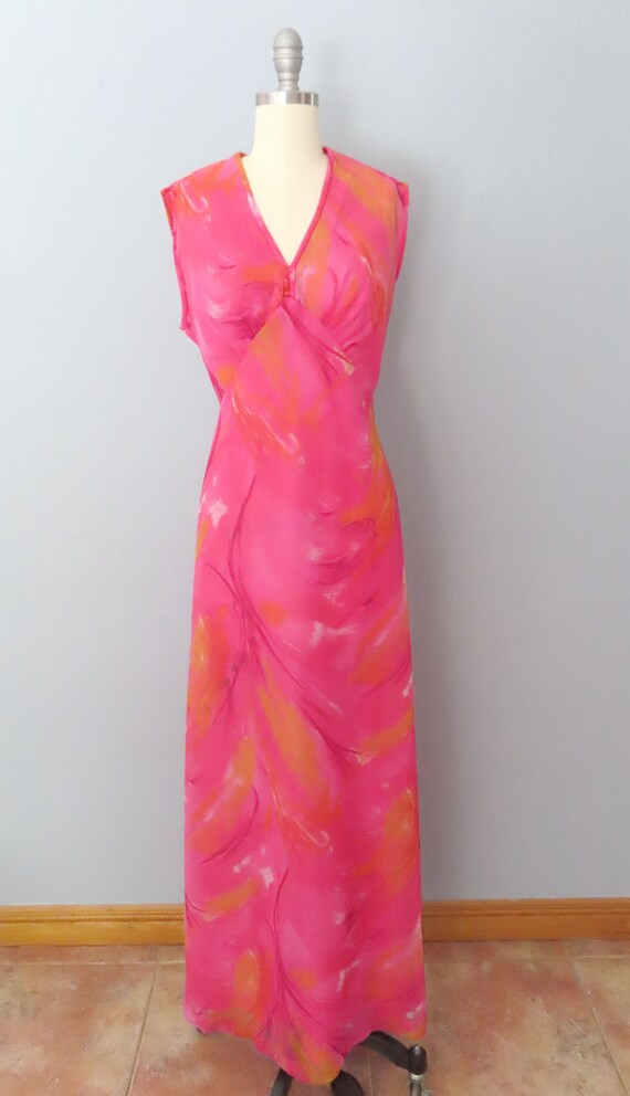 vintage 1960s Edith Flagg maxi dress | medium | 60s m… - Gem