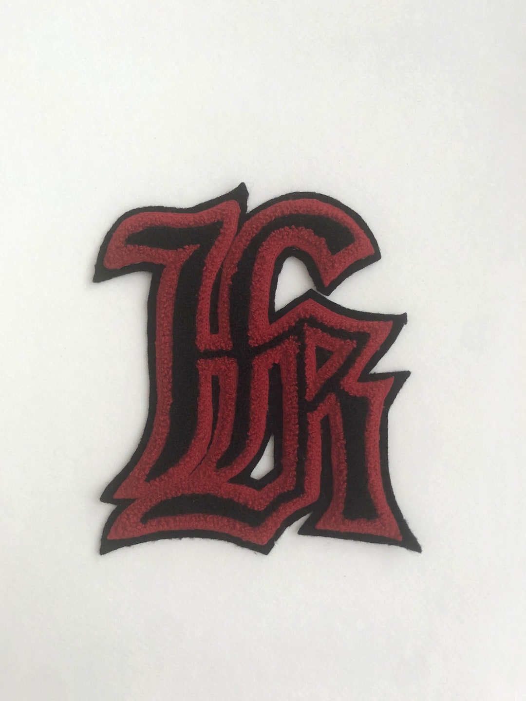 Vintage 70s Varsity Letter H Patch: Red & Black Chenille - Etsy