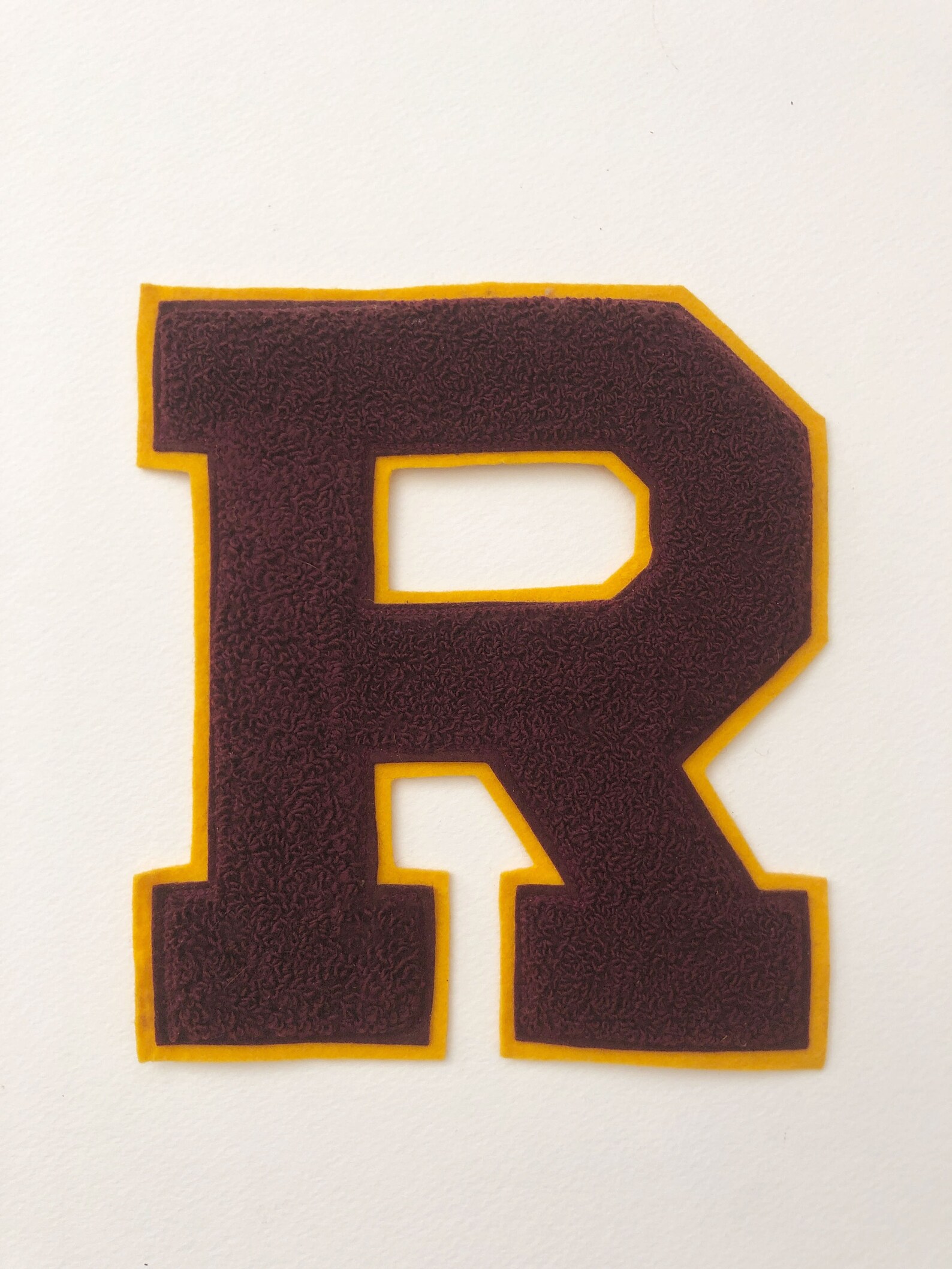 Vintage 1970s large varsity letter R letterman jacket patch | Etsy