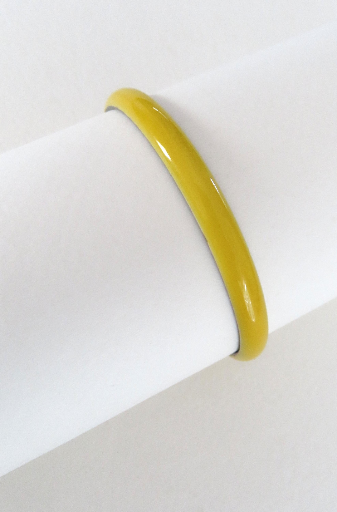 1960s Yellow Enamel Bangle Bracelet: Stackable Mod Style - Etsy