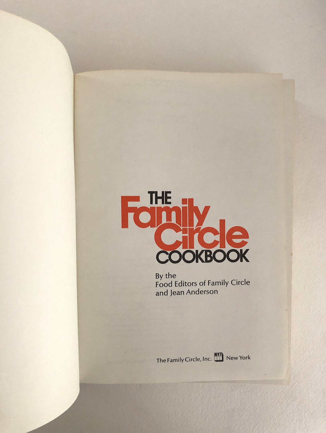 1974 the Family Circle Cookbook | Farmhouse Kitchen Vintage ...