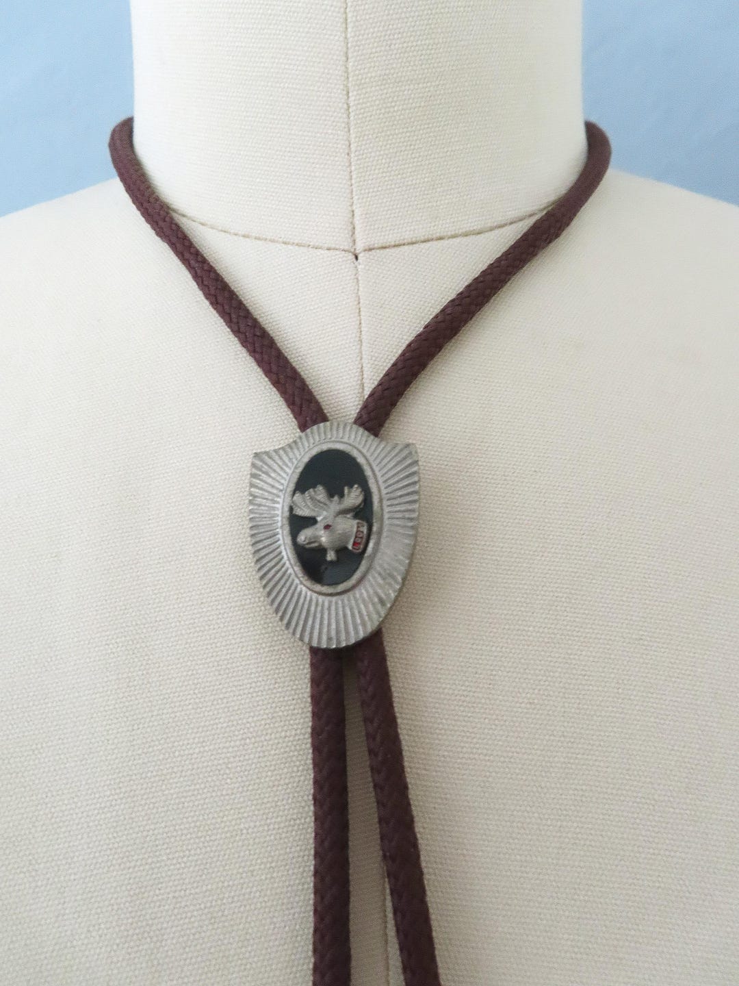 1960s Metal Bolo Tie: Loyal Order of the Moose, Statement Neck Tie - Etsy