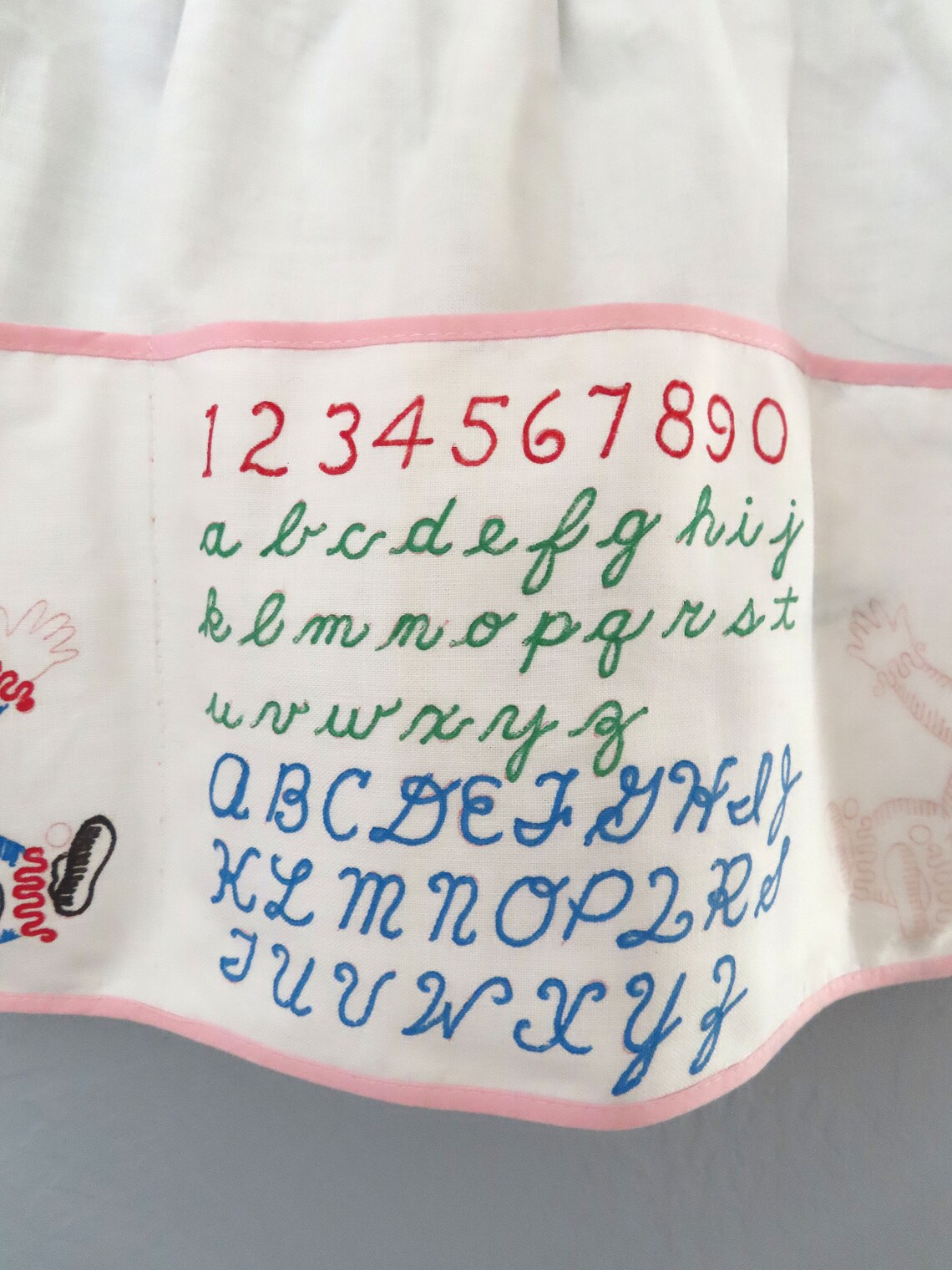 1960s Kids Clown Alphabet Apron: Vintage Cotton Half Apron - Etsy