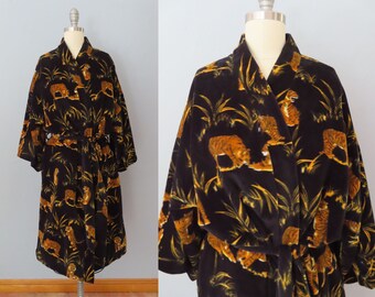Tiger Print Robe - Etsy