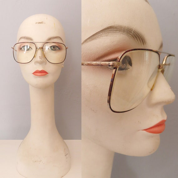 Gold 70s Glasses Frames | 1970s Vintage Eyeglasses | … - Gem