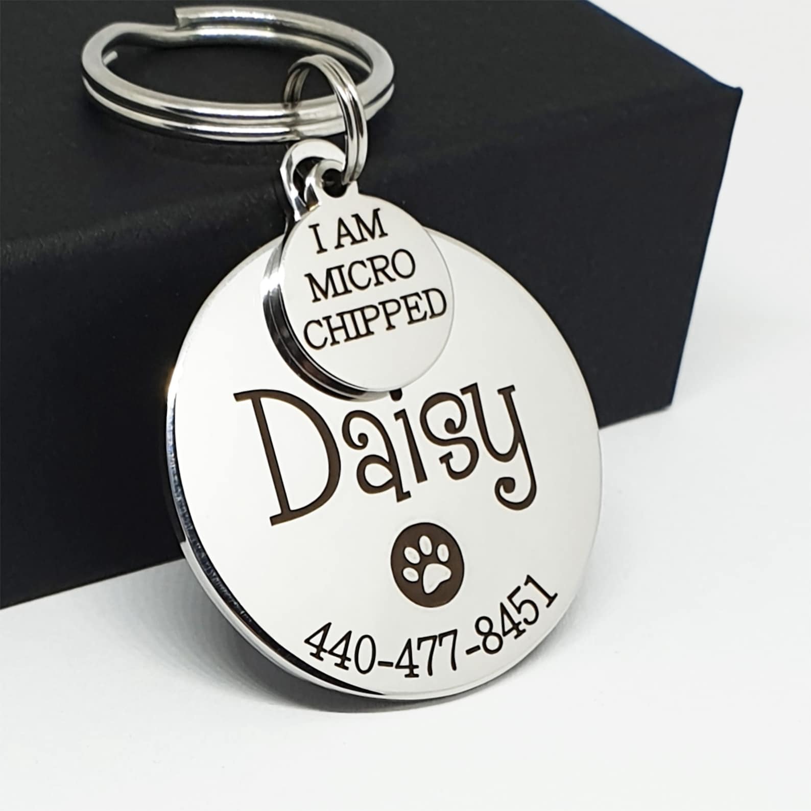 Microchip Dog Tag Microchipped Dog Tag Custom Dog Tag - Etsy