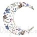 Pressed Flower Moon Print - Etsy