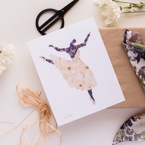 Pressed Flower Dancer Print daya - Etsy