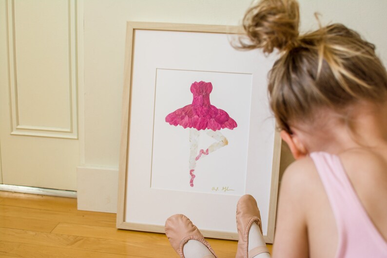 Pressed Flower Dancer Print delanie | Etsy