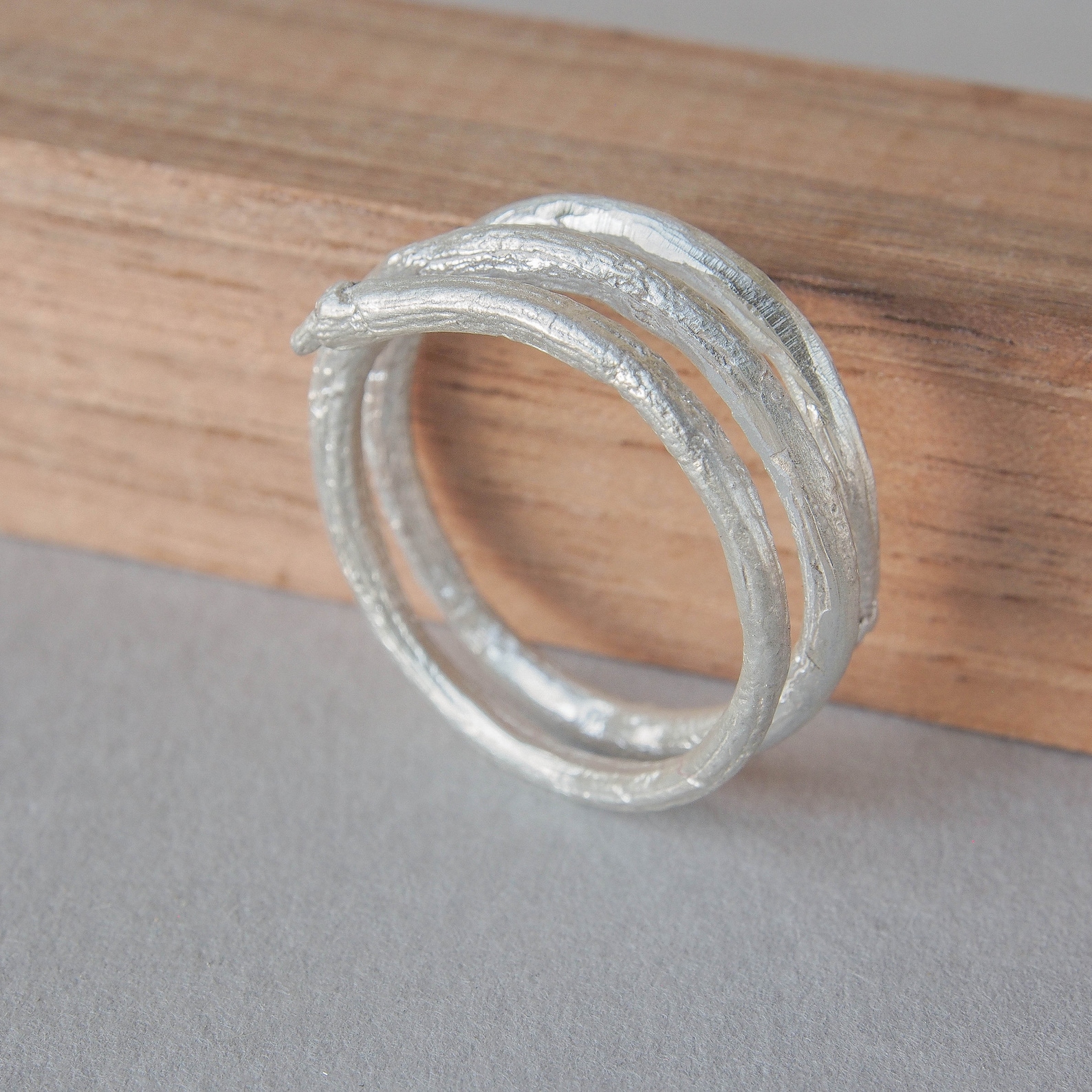 Triple Twig Ring. Triple Band Ring. Dainty Triple Band Ring. Three ...