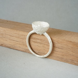 Silver Acorn Cupule Ring, Oak Twig Band, Nature Jewelry - Etsy