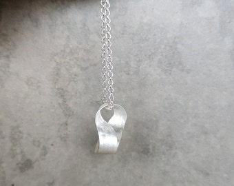 Mobius Silver LARGE Pendant Mobius Strip Jewelry Men/woman - Etsy