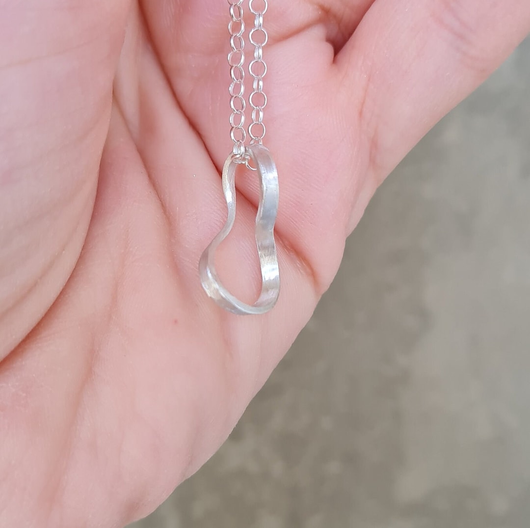 Mobius Pendant, Sterling Silver Tiny Mobius Strip Pendant Necklace ...