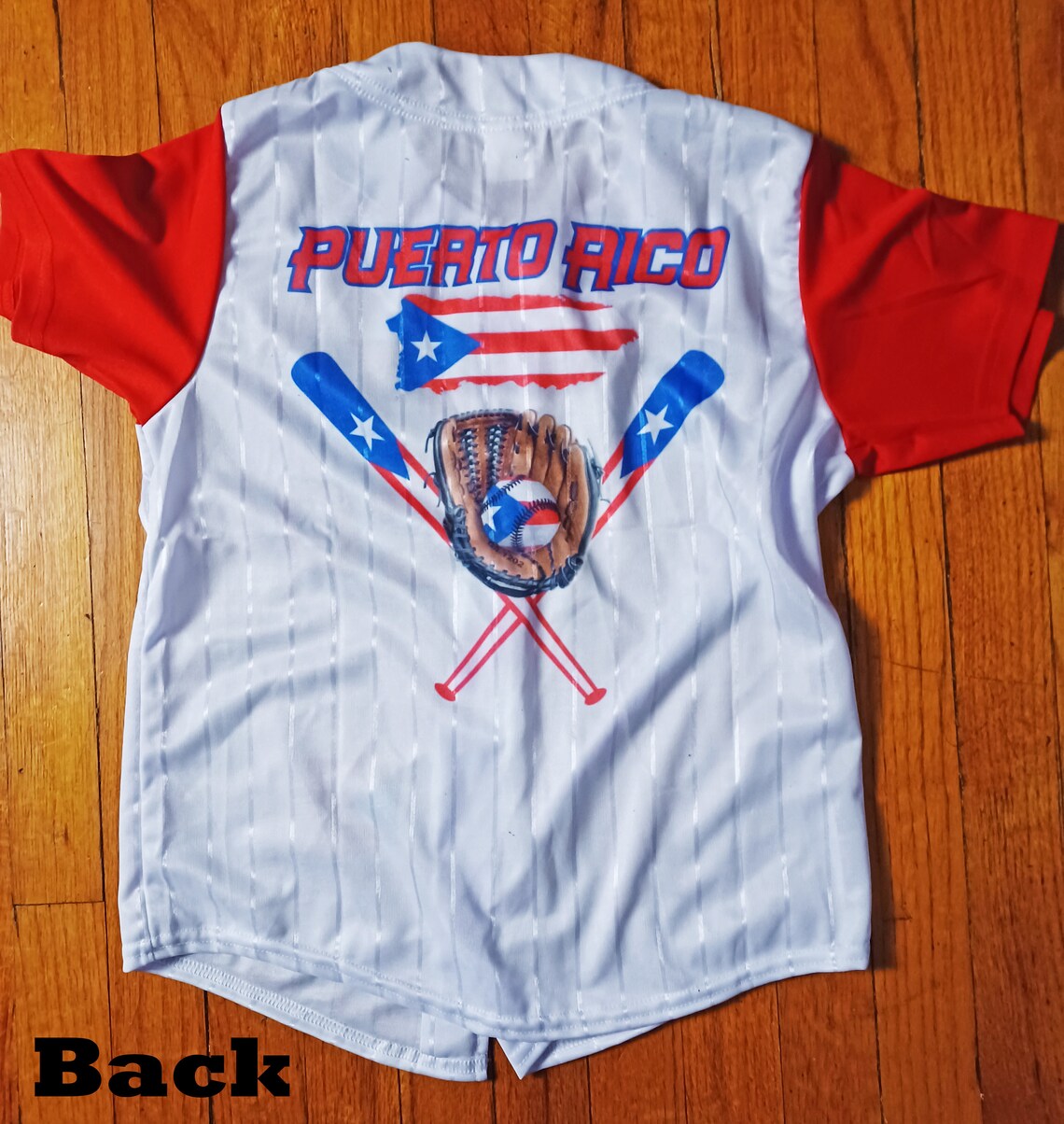 Puerto Rico-designed Fashion for Kids Baseball Jersey - Etsy