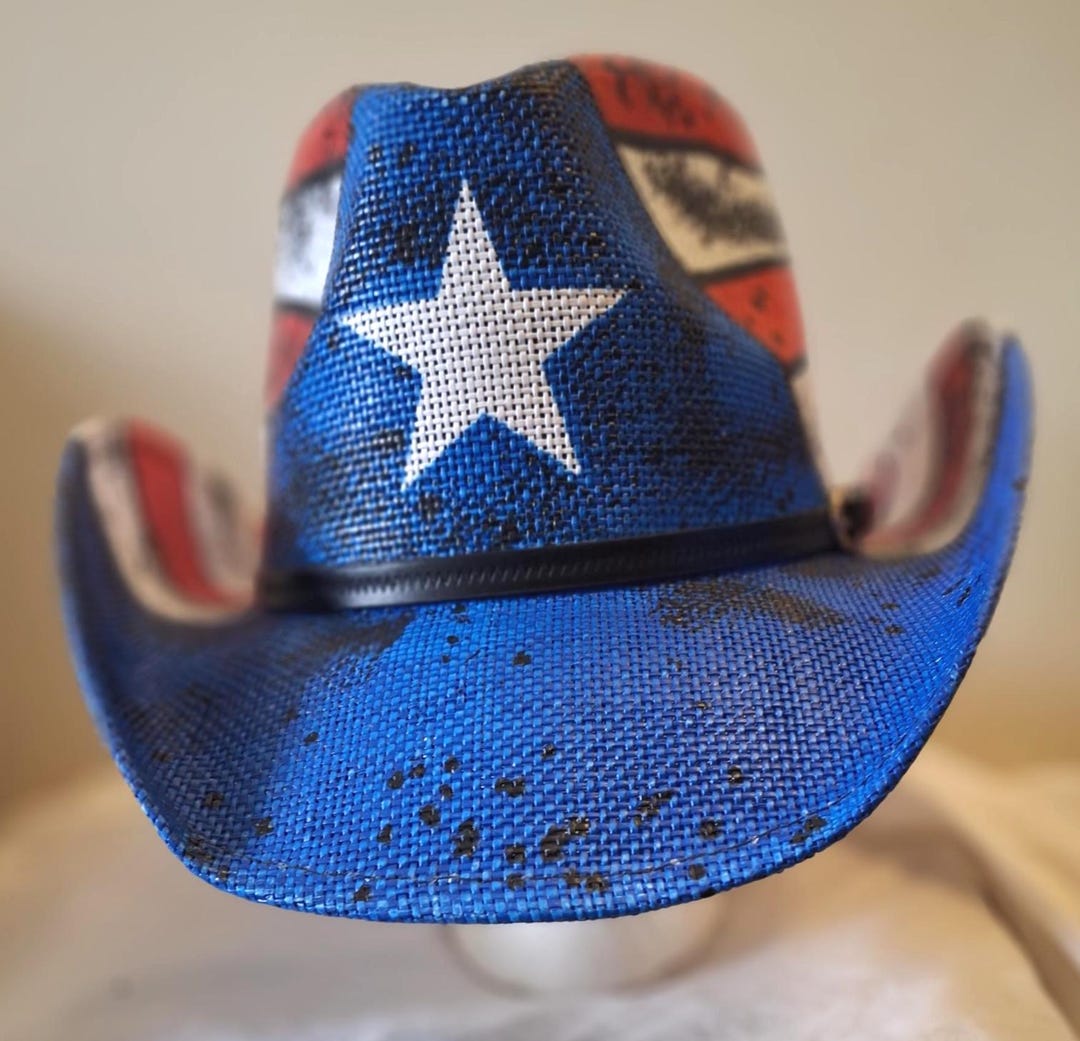 Puerto Rico Flag Designed Cowboy Hat - Men, Women, Teens + Accessories ...
