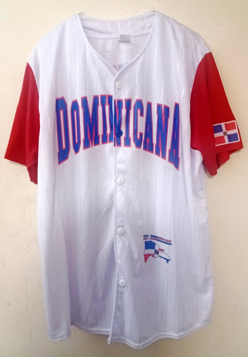 Kids Dominican Republic Flag-designed Button-up Baseball - Etsy