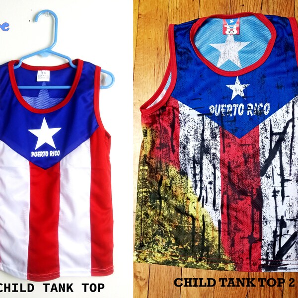Puerto Rico Tank Top Kids - Etsy