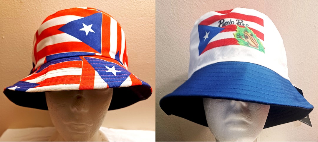 Puerto Rico Flag-designed Bucket Hats (2 Designs) - OS + Socks ...