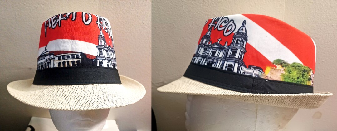 Puerto Rico Fedora Trilby Hat Men, Women, Teens Accessories - Etsy