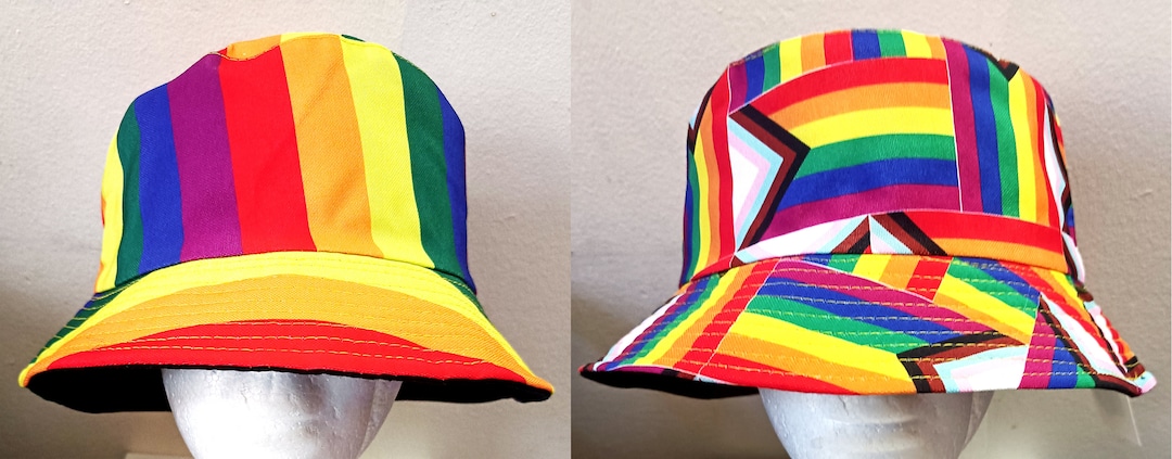 RAINBOW Designed Bucket Hats (2 Designs) + Accessories - OS - Etsy