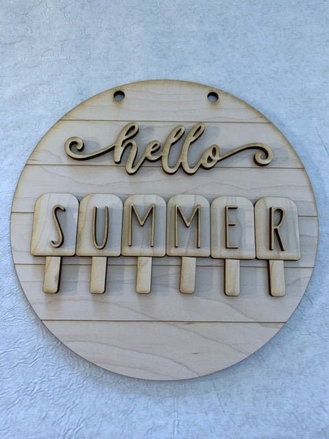 DIY WOOD SIGN- Hello Summer - Etsy